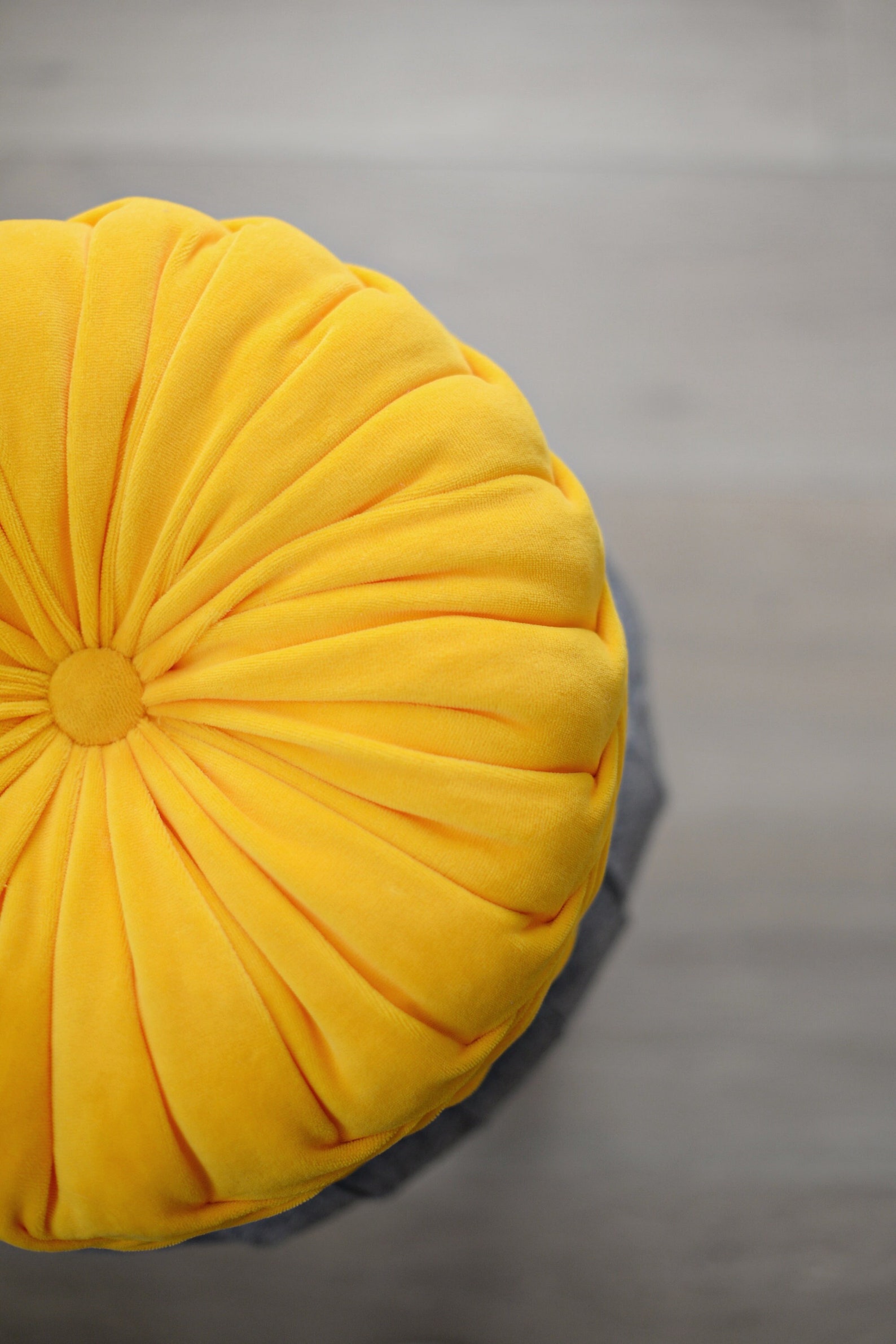 Bright Yellow Velvet Pillows Set for Barbiecore Interior - Etsy