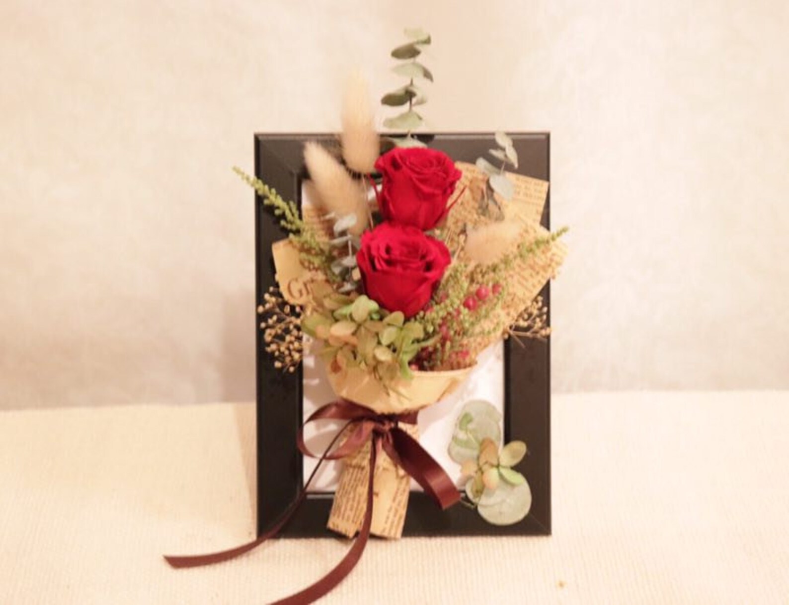 Preserved Flowers Floral Frame - Forever Roses, Mother's Day Gift ...