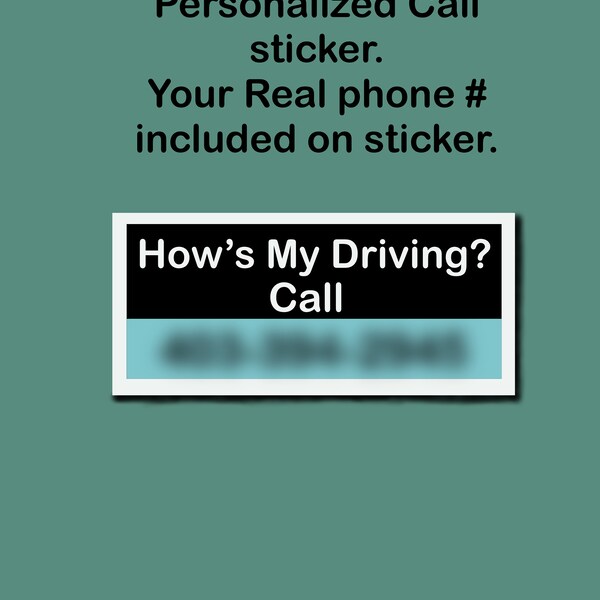 Hows My Driving Sticker - Etsy