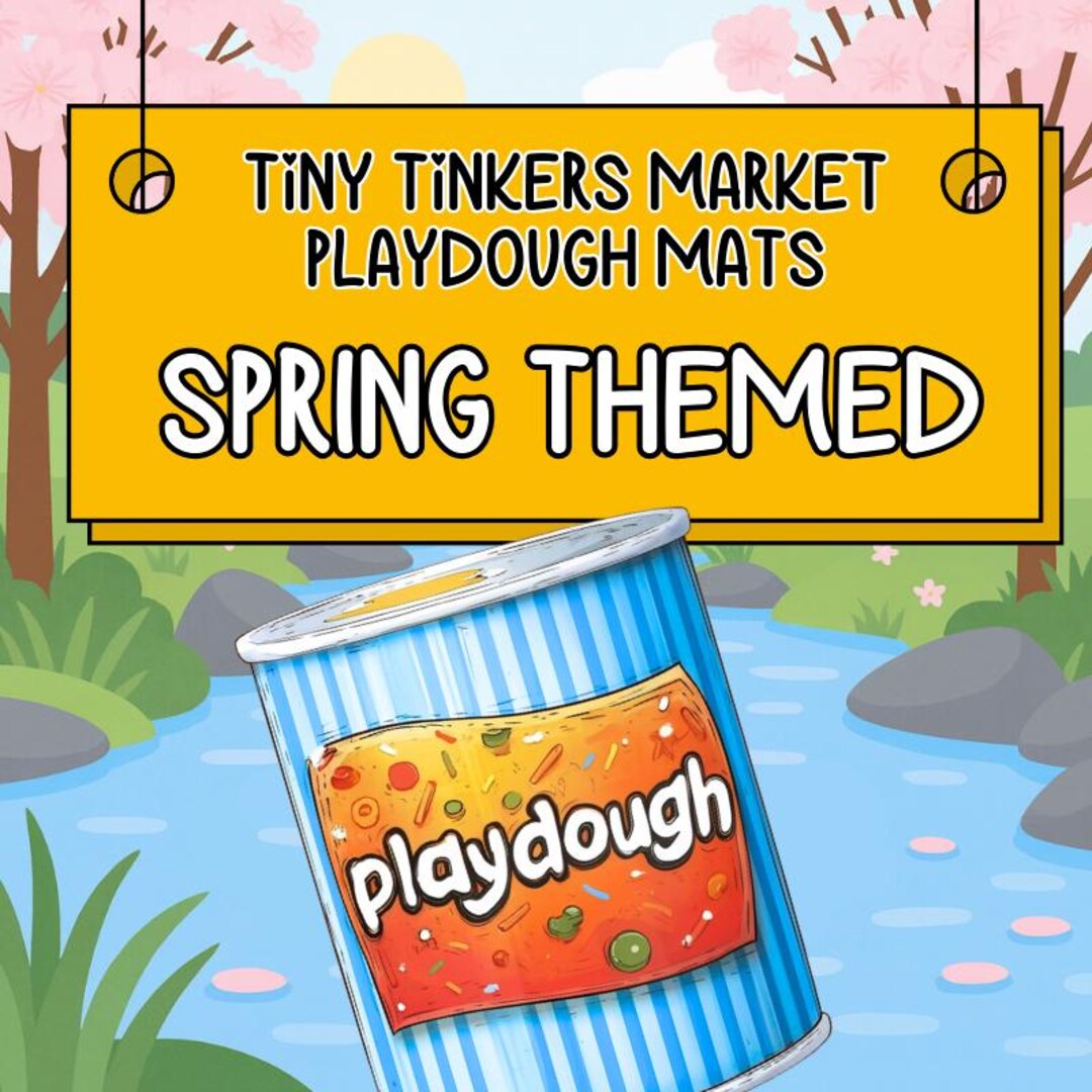 Spring Playdough Mats Printable | Toddler Activity | Sensory Play ...