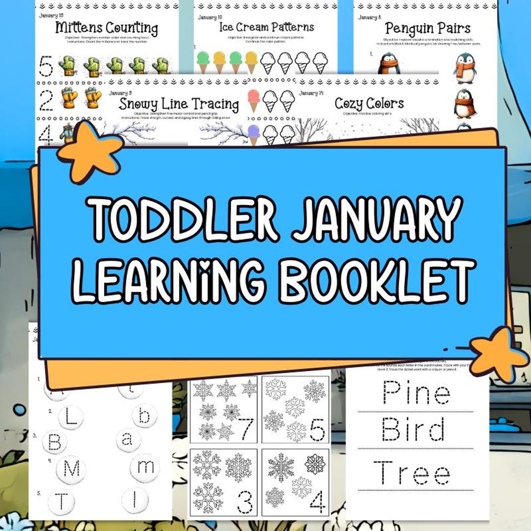 January Montessori Toddler Learning Activities Printable | 31 Day ...