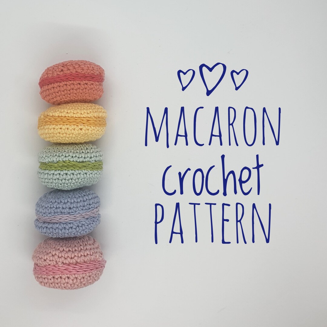 Macaron Crochet Pattern, Macaroon Crochet Pattern, Crochet Pattern, Toy ...