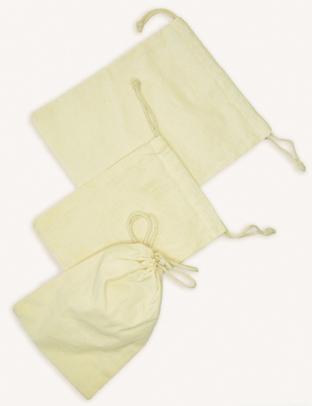 100% Organic Cotton, Chemical-free, Double Drawstring - Premium Quality ...