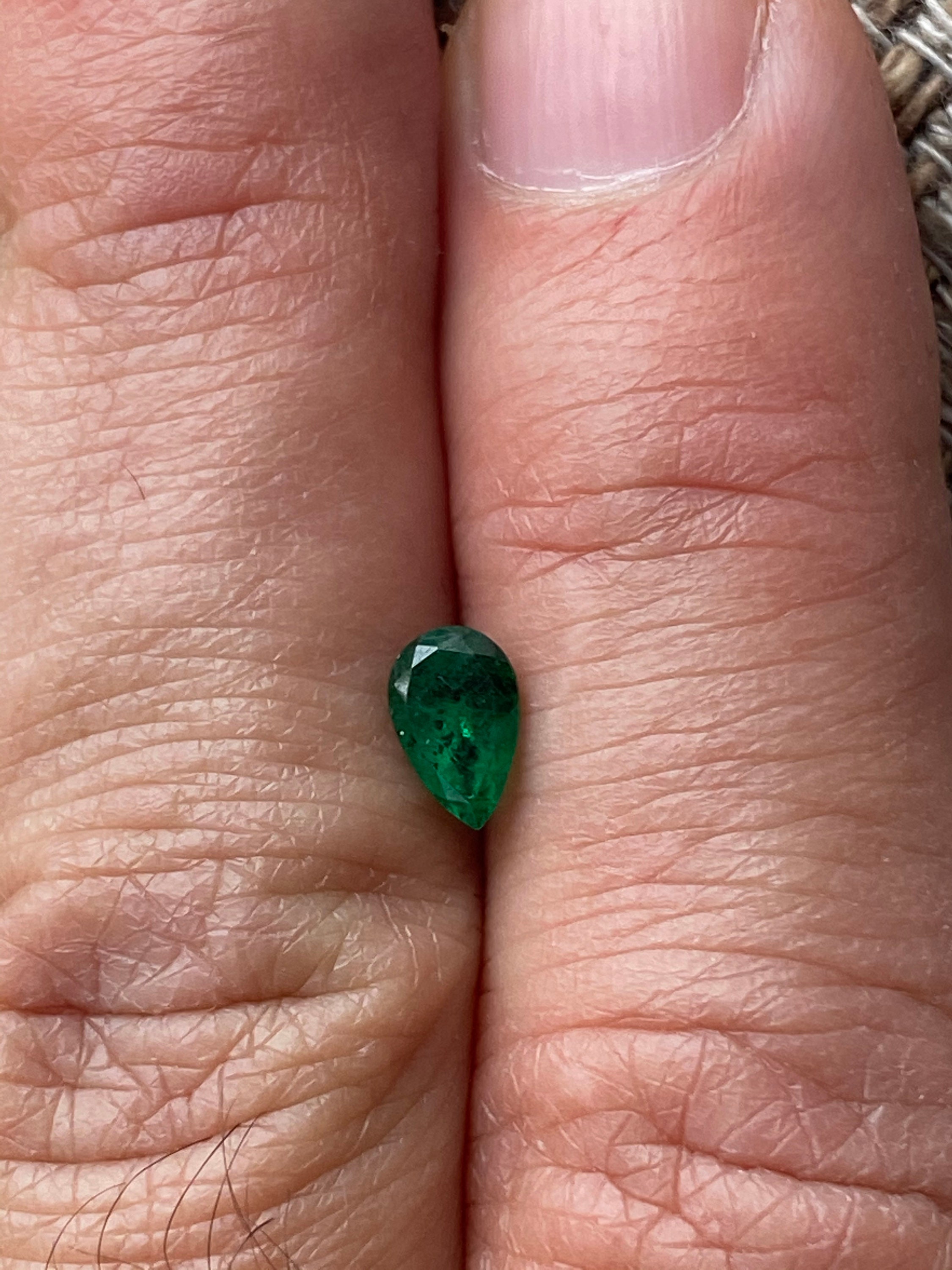 Genuine Colombian emerald cut loose gemstone natural | Etsy
