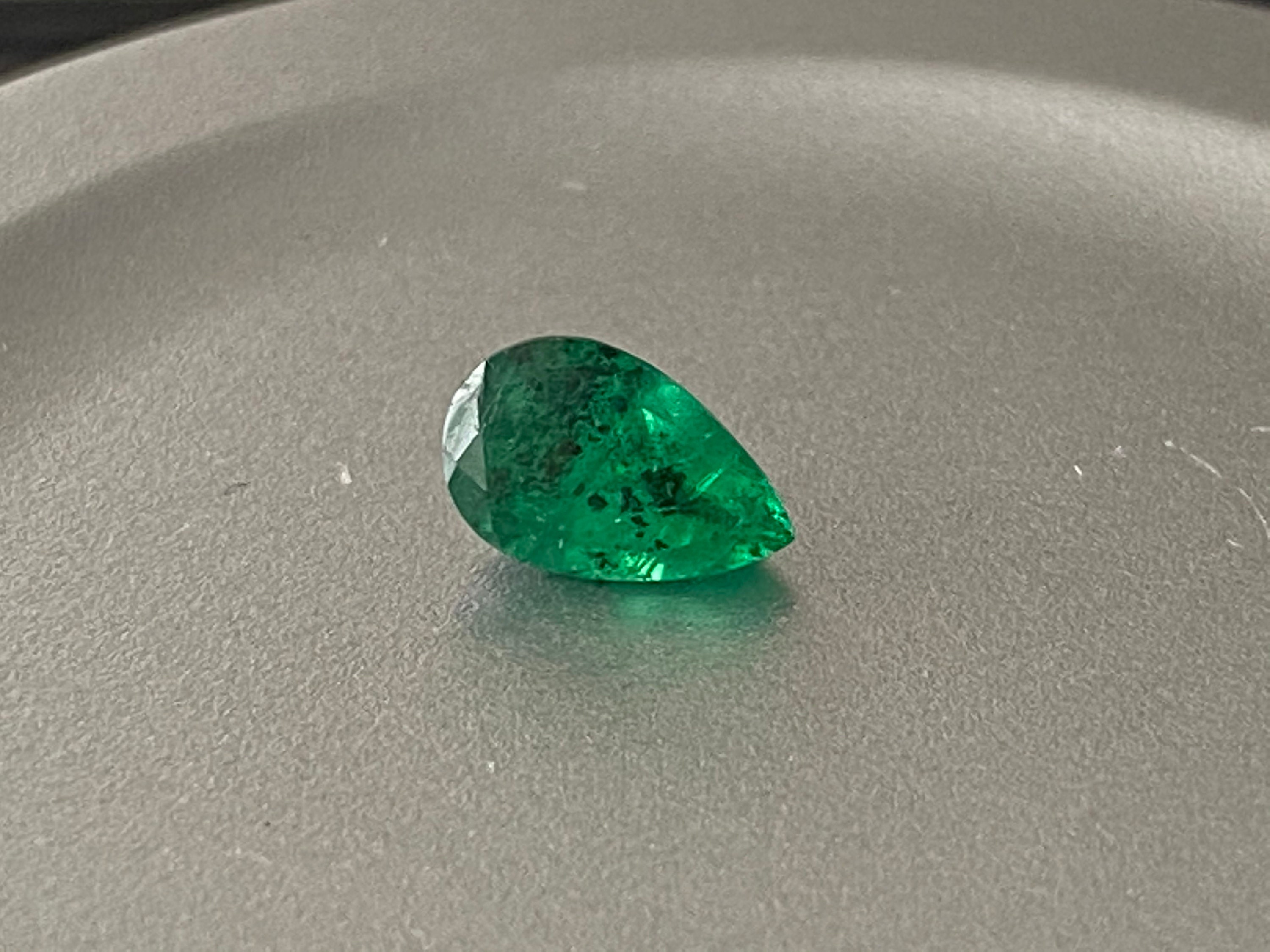 Genuine Colombian emerald cut loose gemstone natural | Etsy