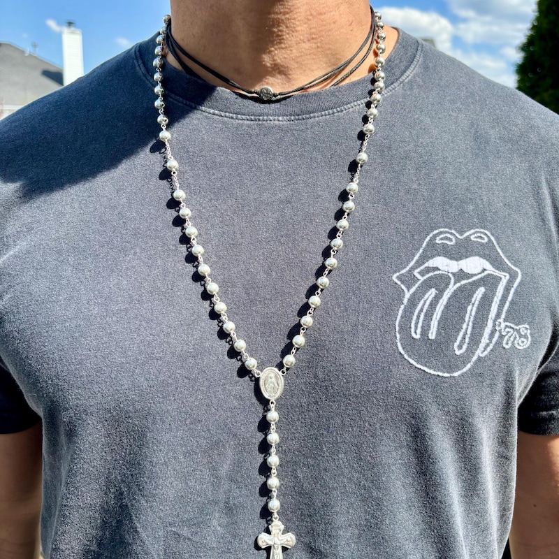 925 Rosary Necklaces - Etsy UK