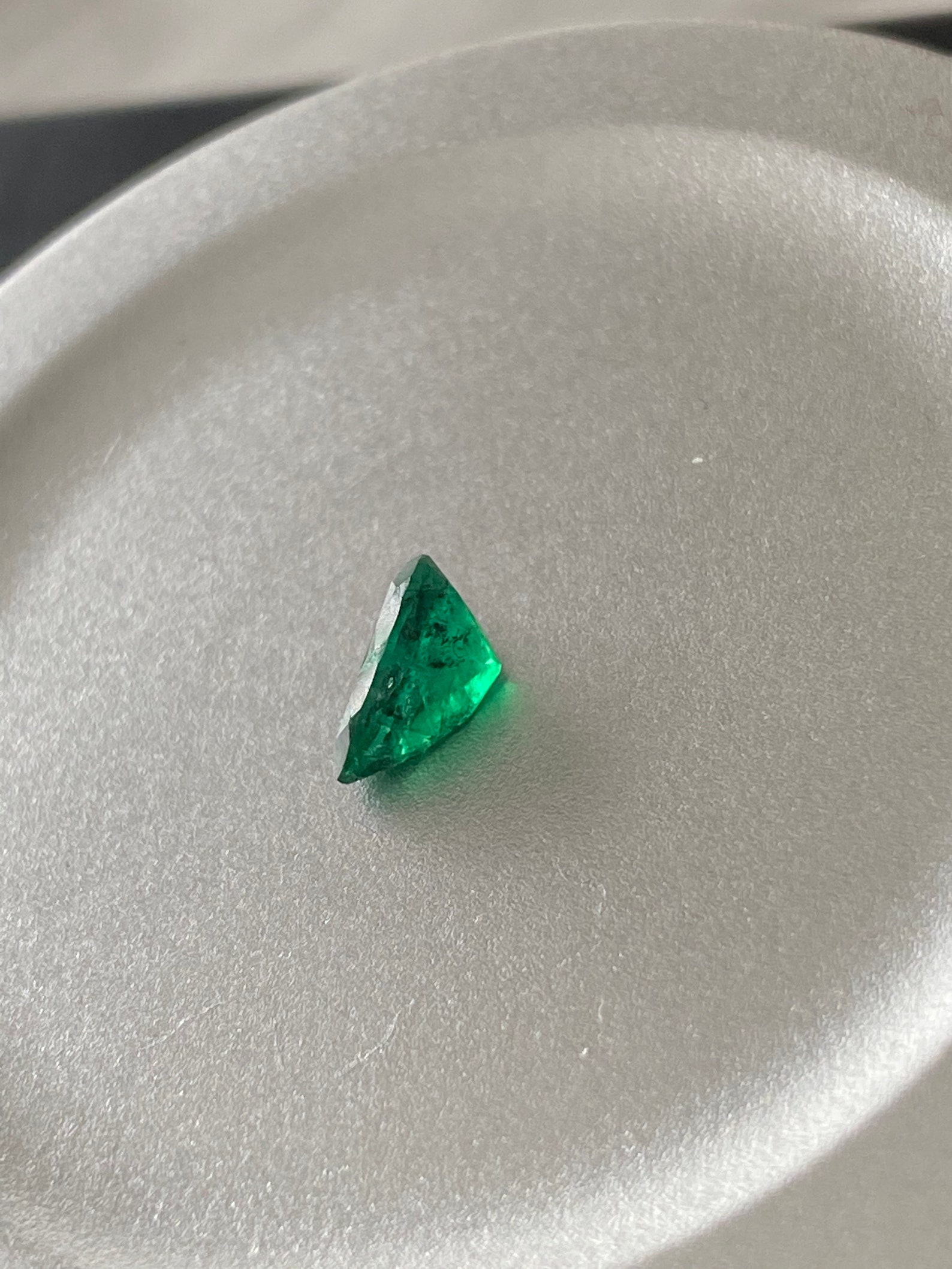 Genuine Colombian emerald cut loose gemstone natural | Etsy