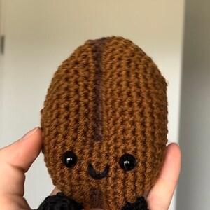 Crochet Coffee Bean Plushie: Handmade Coffee Lover Gift - Etsy