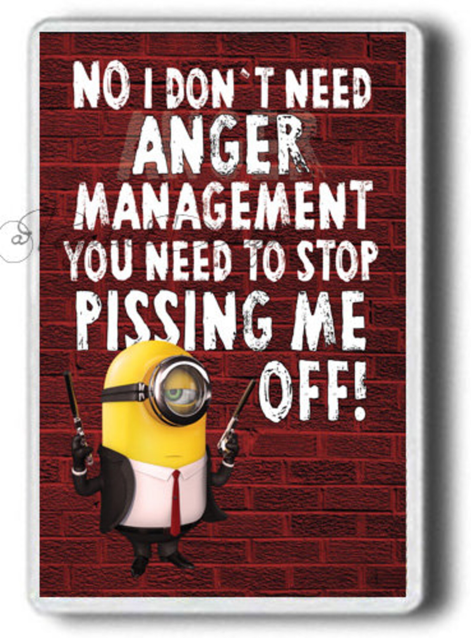 Funny Minions Magnet, Banksy Street Art Magnets, Large Size High ...