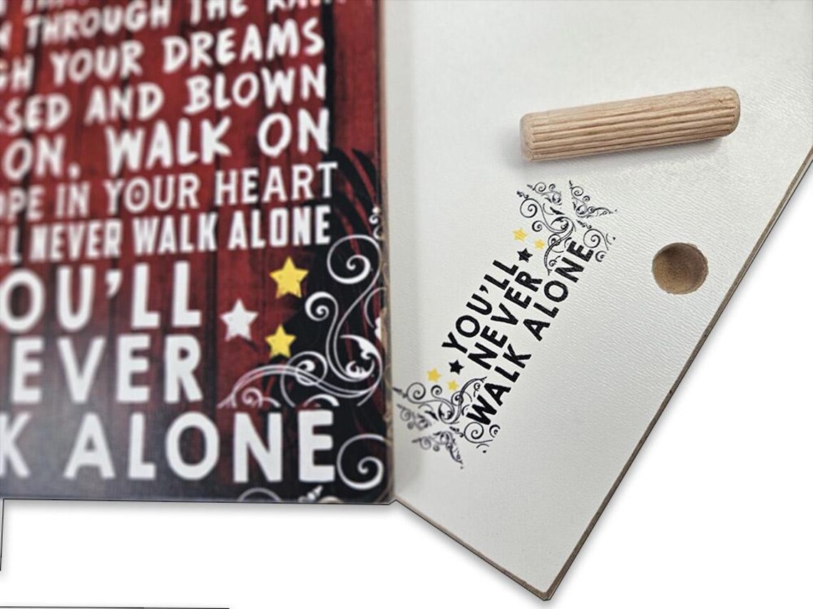 Liverpool, You Will Never Walk Alone Sign, Liverpool Chant, Fan Gift ...