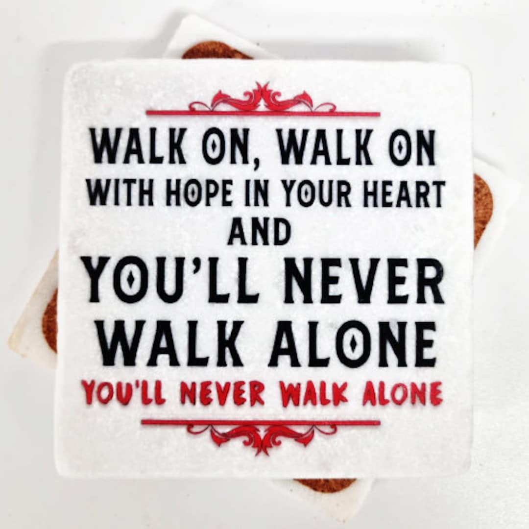Liverpool You Will Never Walk Alone Sign-coaster Liverpool - Etsy