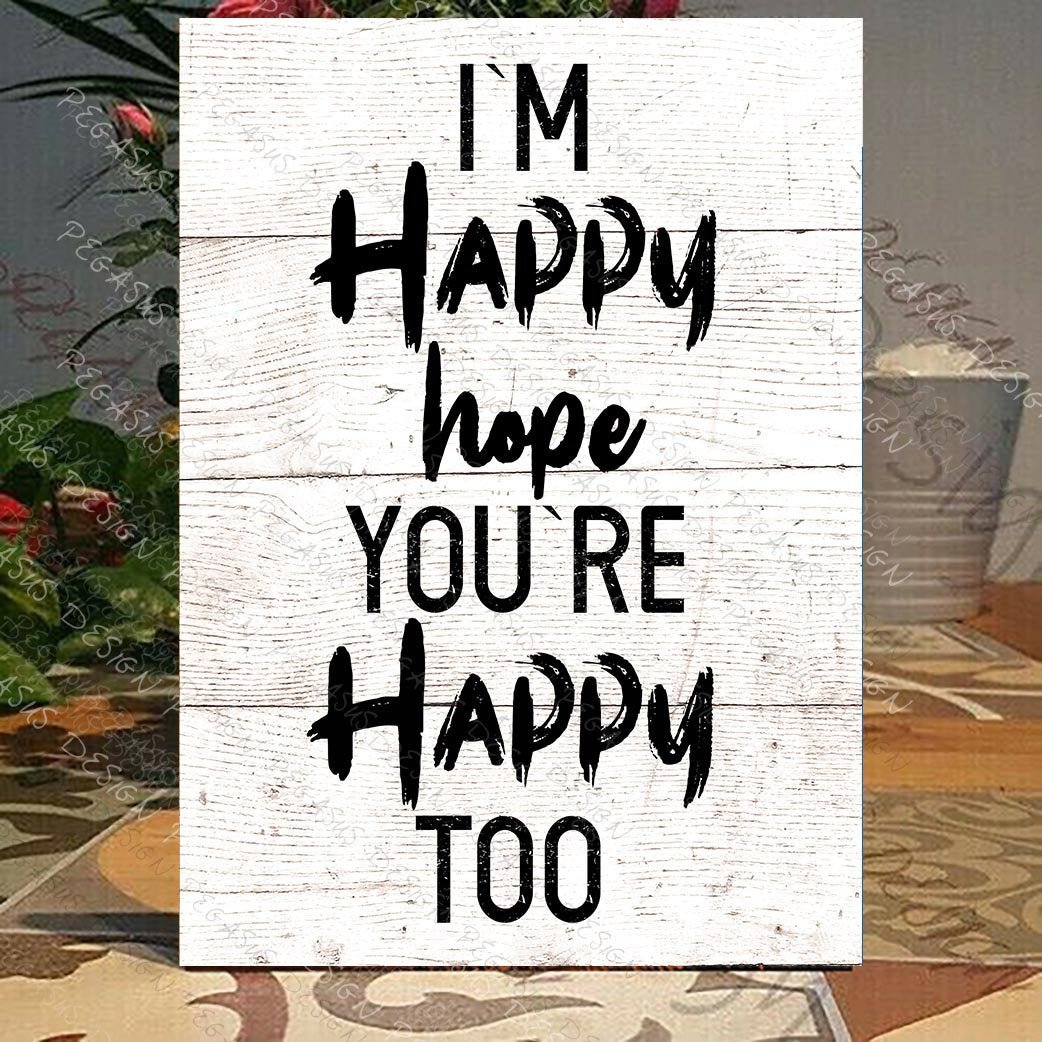 Music Plaque I M Happy Hope You Are Happy Too David Bowie | Etsy