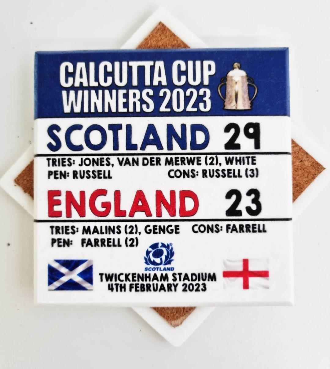Six Nations Calcutta Cup 2023, England 23 Scotland 29 Calcutta Cup ...