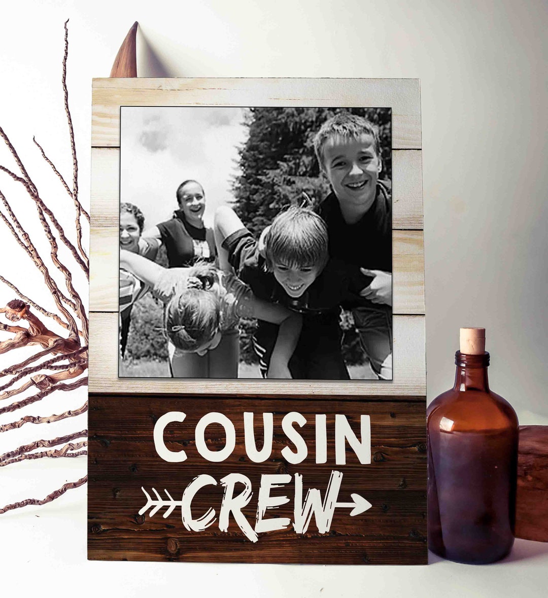 Personalised Cousin Crew, Cousin Picture Frame, Persolaised Cousin Crew ...