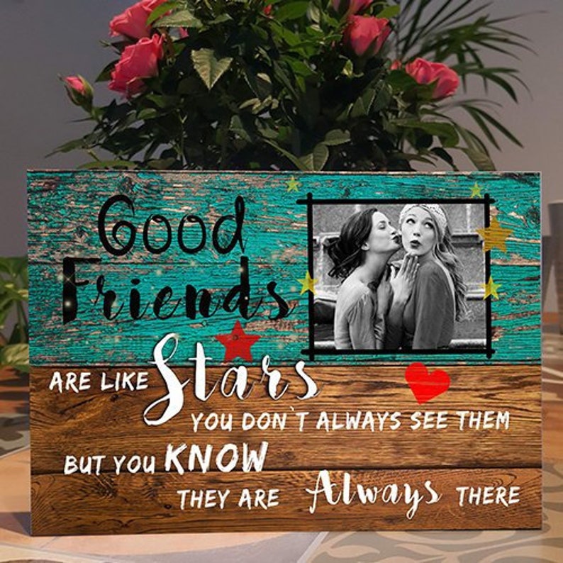 Personalised Best Friend Gift Good Friends Like Stars | Etsy