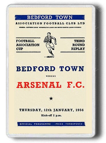 Vintage Football Programme Fridge Magnets Arsenal Aston | Etsy