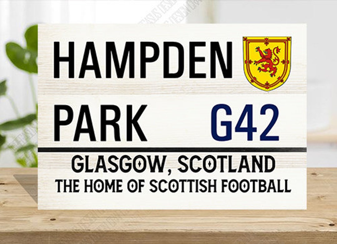 Hamden Park Plaque, Hampden Park Street Sign. SCOTLAND, Home of ...