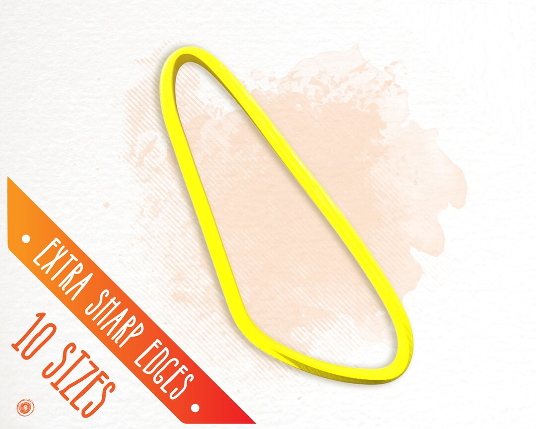 Organic Triangle Polymer Clay Cutter, Abstract Triangle Clay Cutter ...