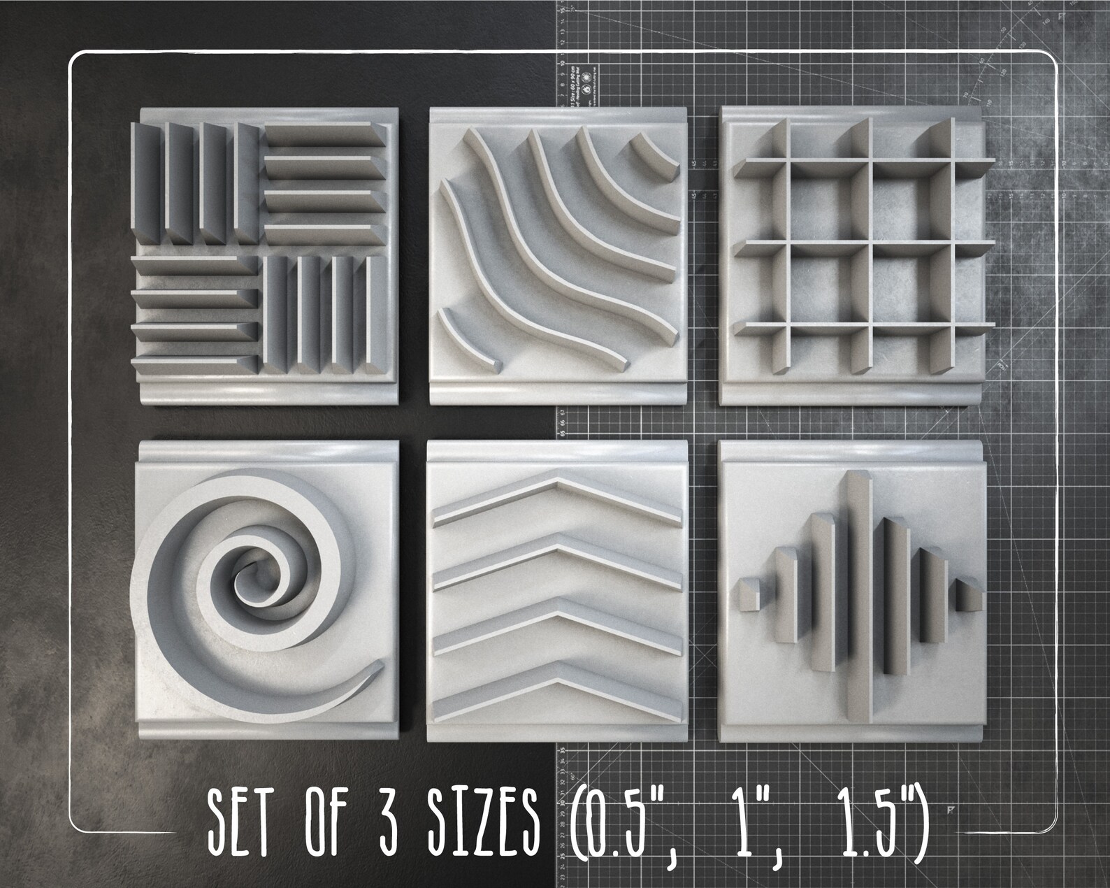 Polymer Clay Stamps Pattern Stamps / Lines Stamps for Clay | Etsy