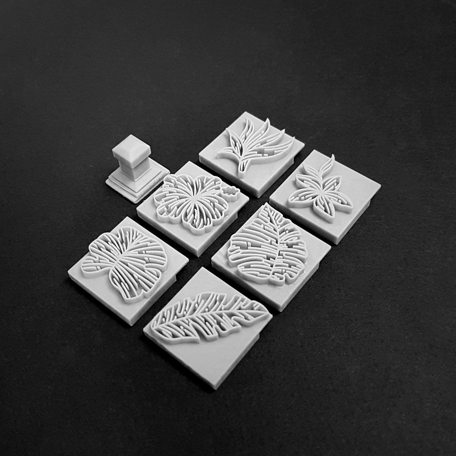 Polymer Clay Stamps Tropical Leaves Stamps for Clay Set - Etsy