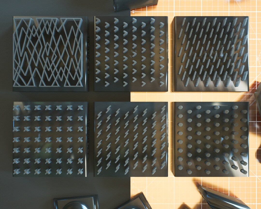 CLAY STAMP, POLYMER Clay Stamp, Embossing Stamp, Patterns Resin Set of ...