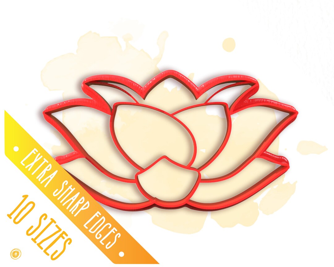 Lotus Flower Cutter / Polymer Clay Cutter / Cookie Cutter / Floral ...