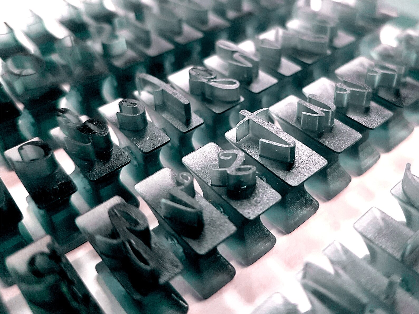 Alphabet Calligraphy Stamps Clay Embossers Mini Stamps - Etsy