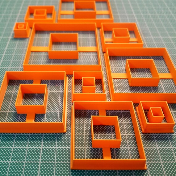 Craft Supplies & Tools Ceramics & Pottery Square Donuts Clay Cutter Set 103 etna.com.pe