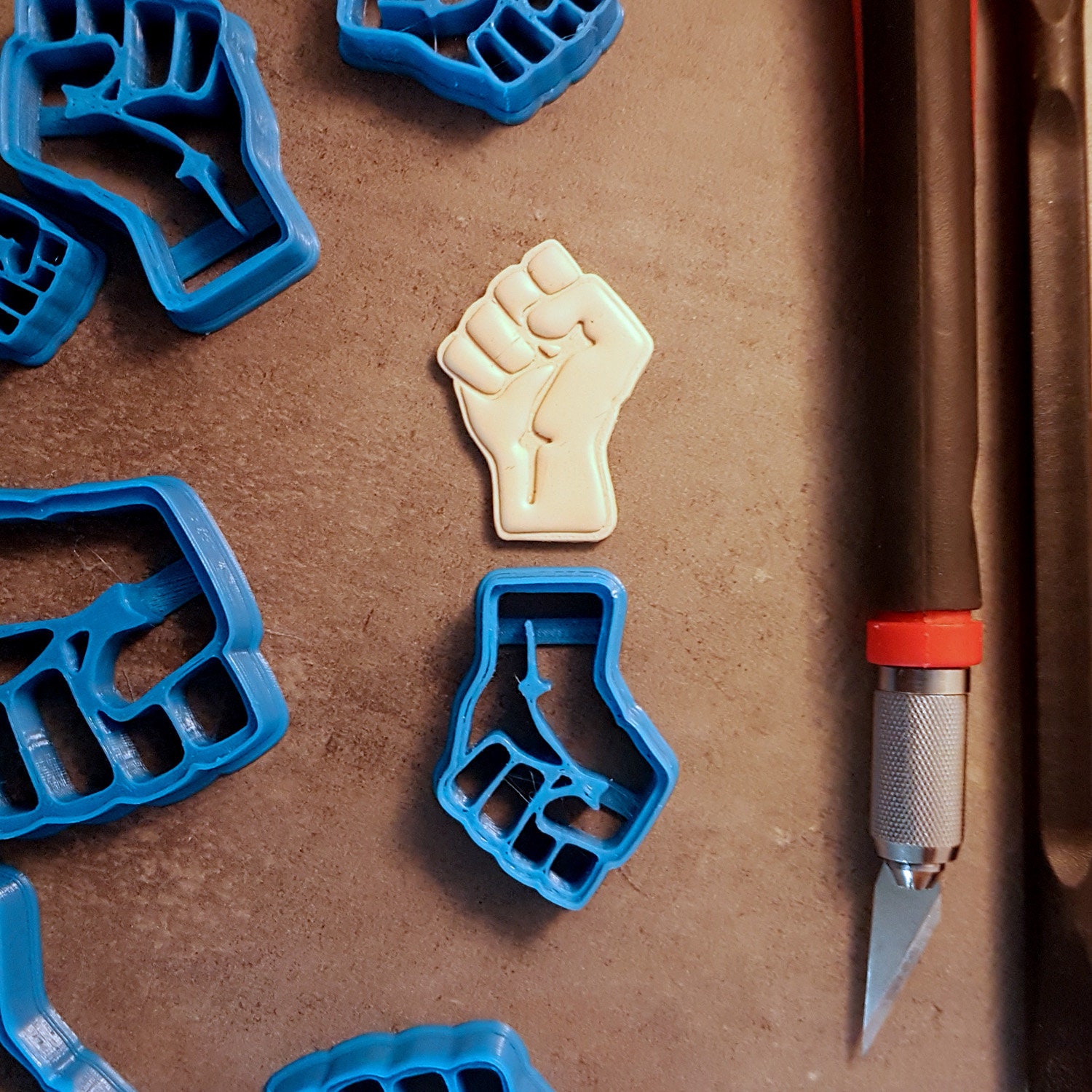 Clay Cutters for Polymer Clay Fist Polymer Clay Earring - Etsy