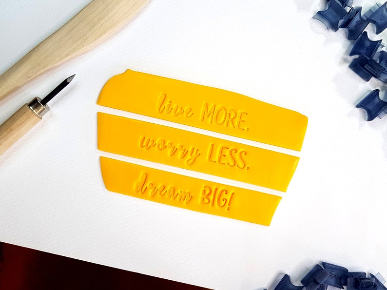 Alphabet Calligraphy Stamps Clay Embossers Mini Stamps - Etsy