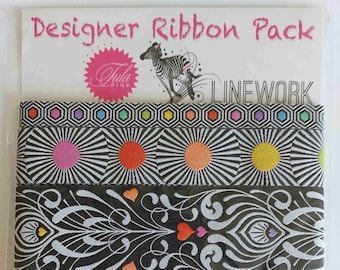 Tula Pink Curiouser and Curiouser (daydream) Ribbon Pack by Renaissance ...