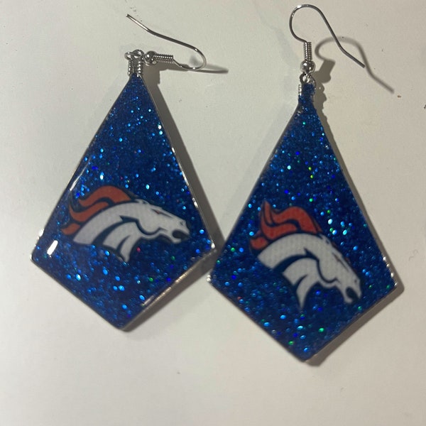 Broncos Earrings - Etsy