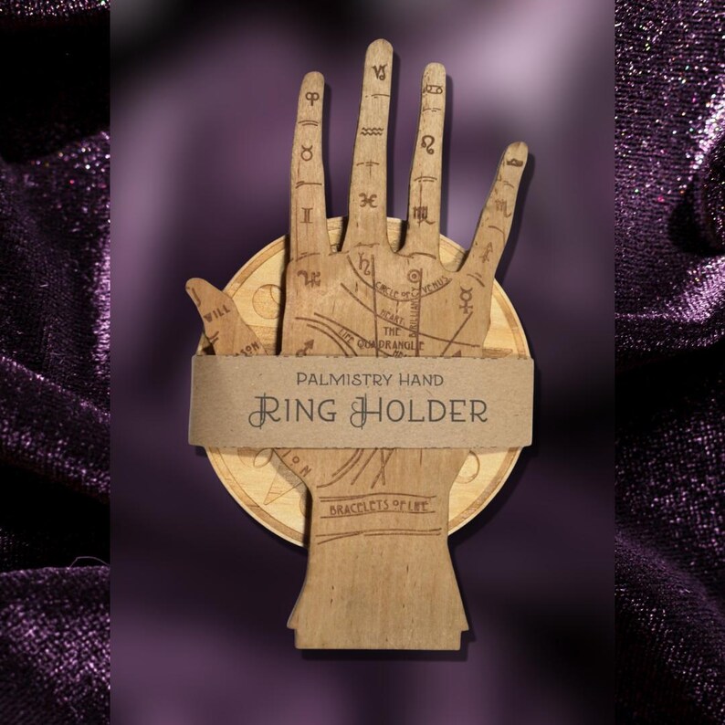 Palmistry Hand Ring Holder - Etsy