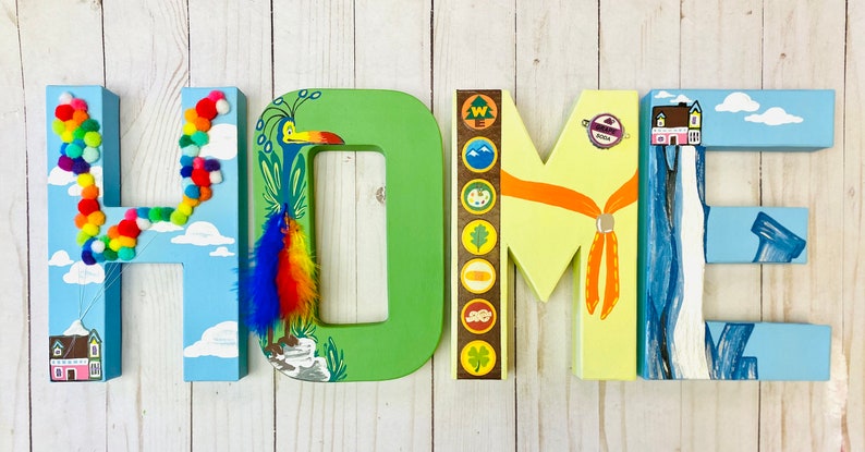 UP Movie Letters up Pixar up Birthday Party up Movie Baby | Etsy