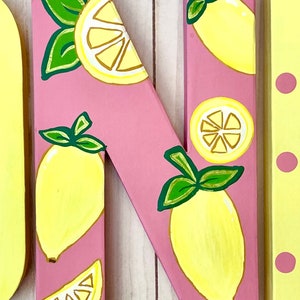 Pink Lemonade Birthday Party Letters, ONE Birthday Letters, Lemonade ...