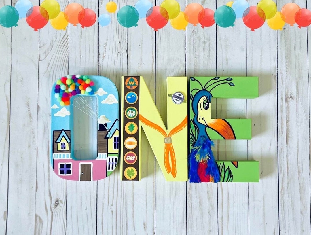 UP Movie Letters, up Pixar, up Birthday Party Decorations,up Movie Baby ...
