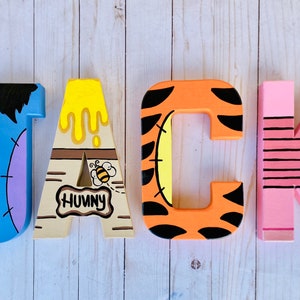 Winnie the Pooh Letters Winnie the Pooh Decorationsvintage - Etsy