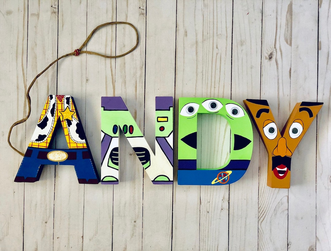 Toy Story Letters Woody Birthday Party Name Buzz Lightyear - Etsy