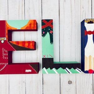 Wreck It Ralph Birthday Party Letters: Hand-painted Birthday Party ...