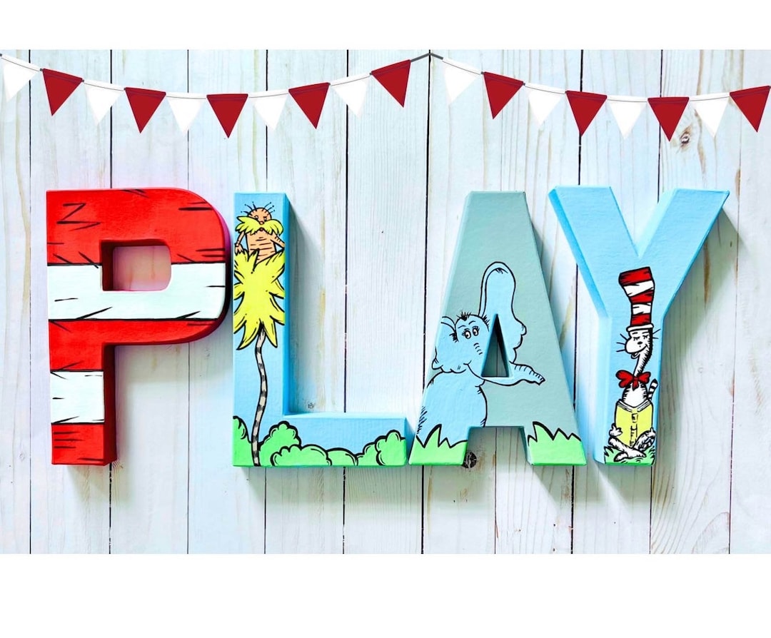 Dr. Seuss Birthday, Dr. Seuss Letters, Dr. Seuss Nursery Decor, Dr ...