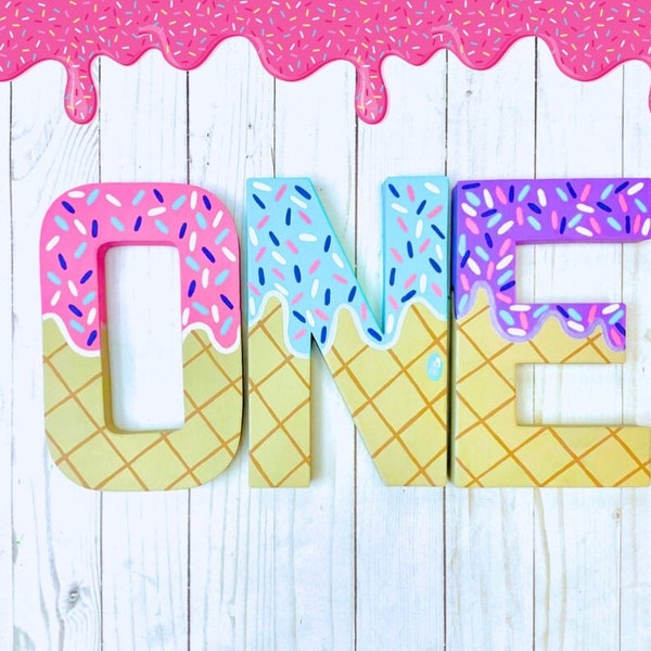 Ice Cream Drip Letters - Etsy
