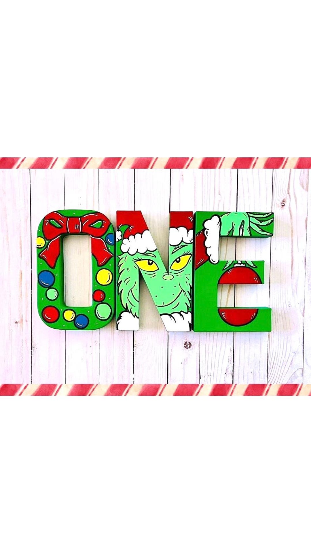 Grinch Letters, Grinch First Birthday, Christmas Decorations, Grinchmas ...