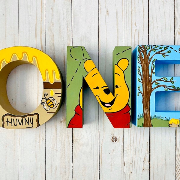 Winnie Pooh Letters - Etsy