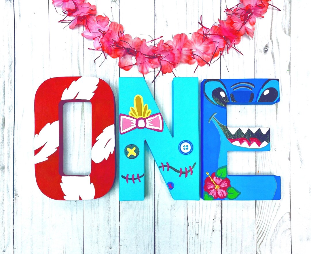 Lilo & Stitch Letters, Lilo and Stitch Birthday Decorations, Stitch ...