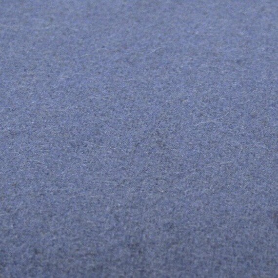 Melton felted wool fabric light blue | Etsy