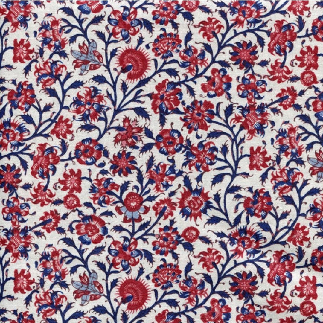 Dutch Heritage Chintz Cotton Fabric- 1018 Cream - Etsy