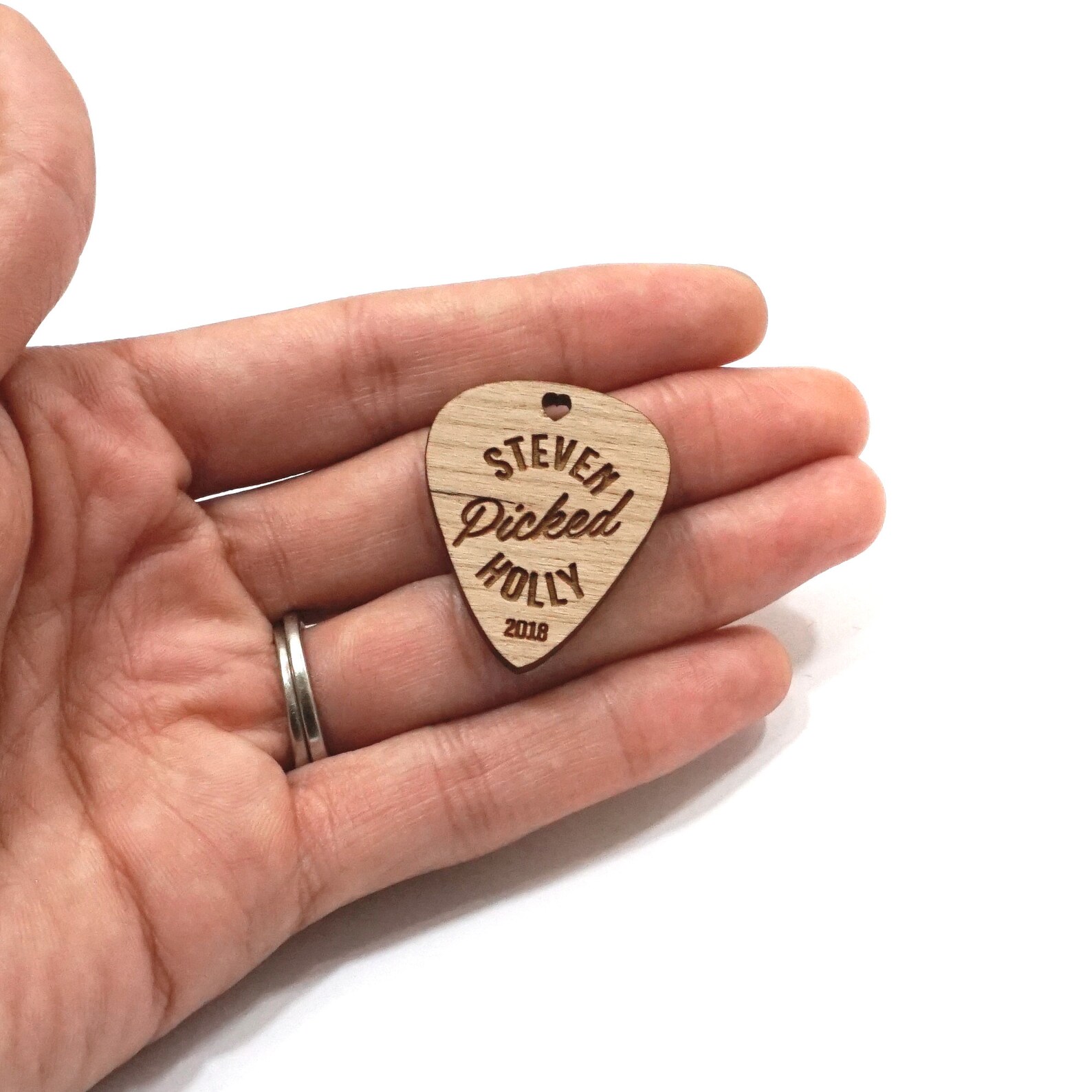 Custom Guitar Pic Shape Favour Wood Tags 1 X 1.25 Inch Wedding - Etsy