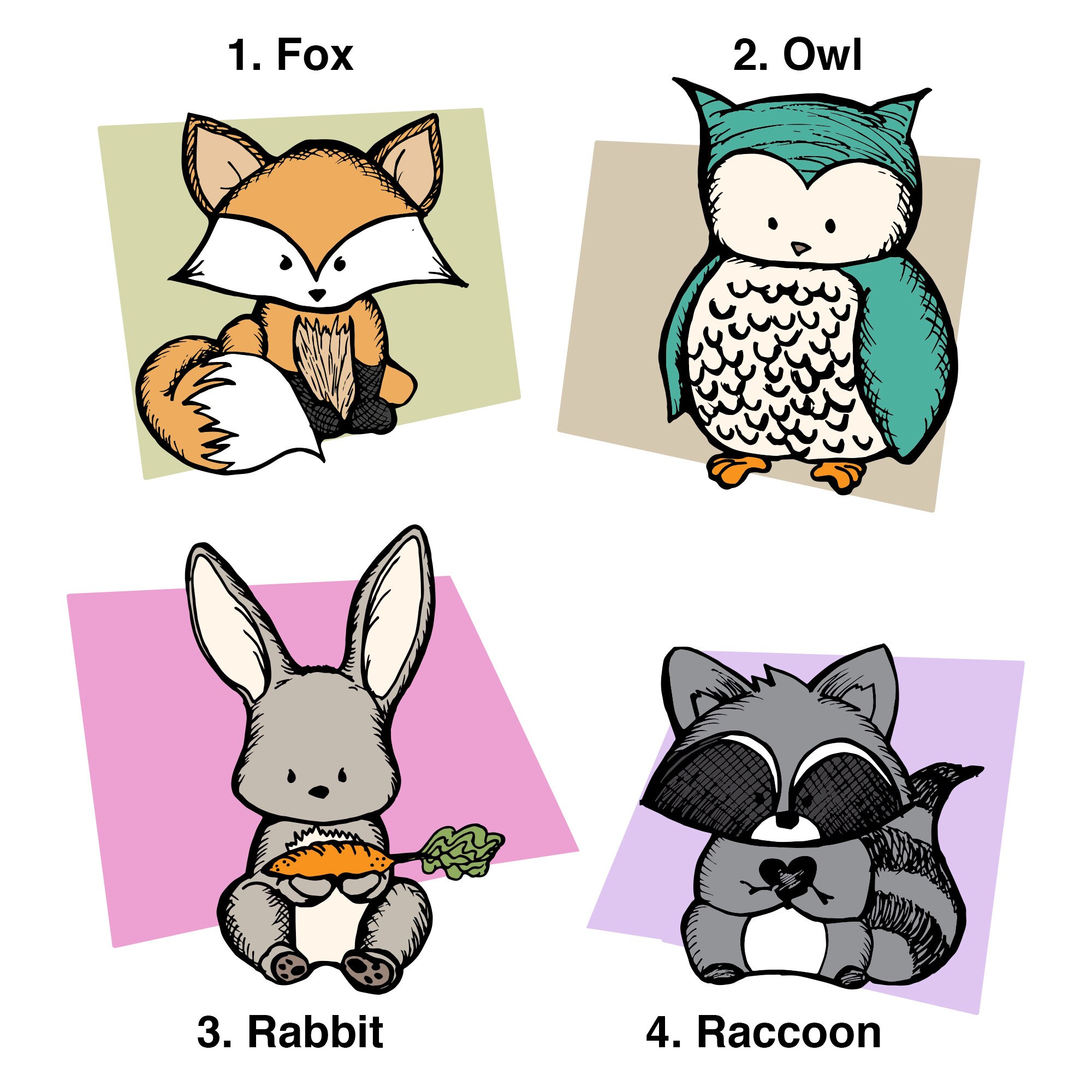 Personalized Woodland Rabbit Theme Birth Announcement Pillow | Etsy