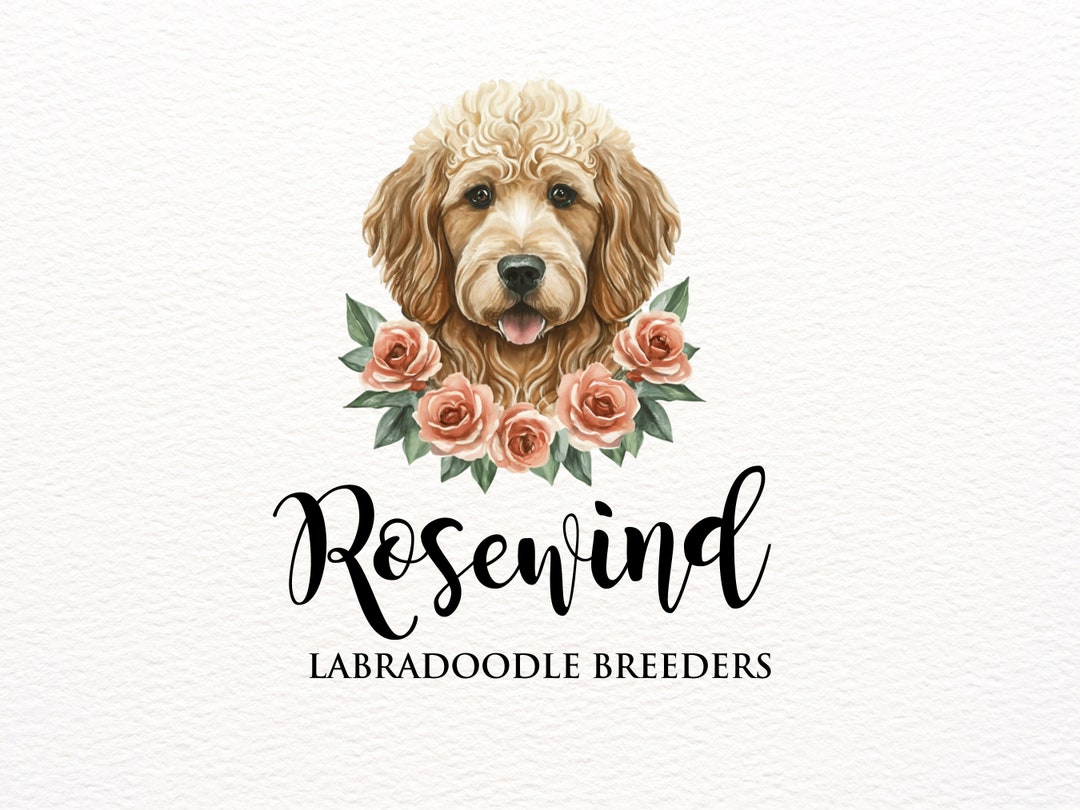 Dog Grooming Logo, Labradoodle Logo, Custom Pet Logo, Dog Breeder Logo ...