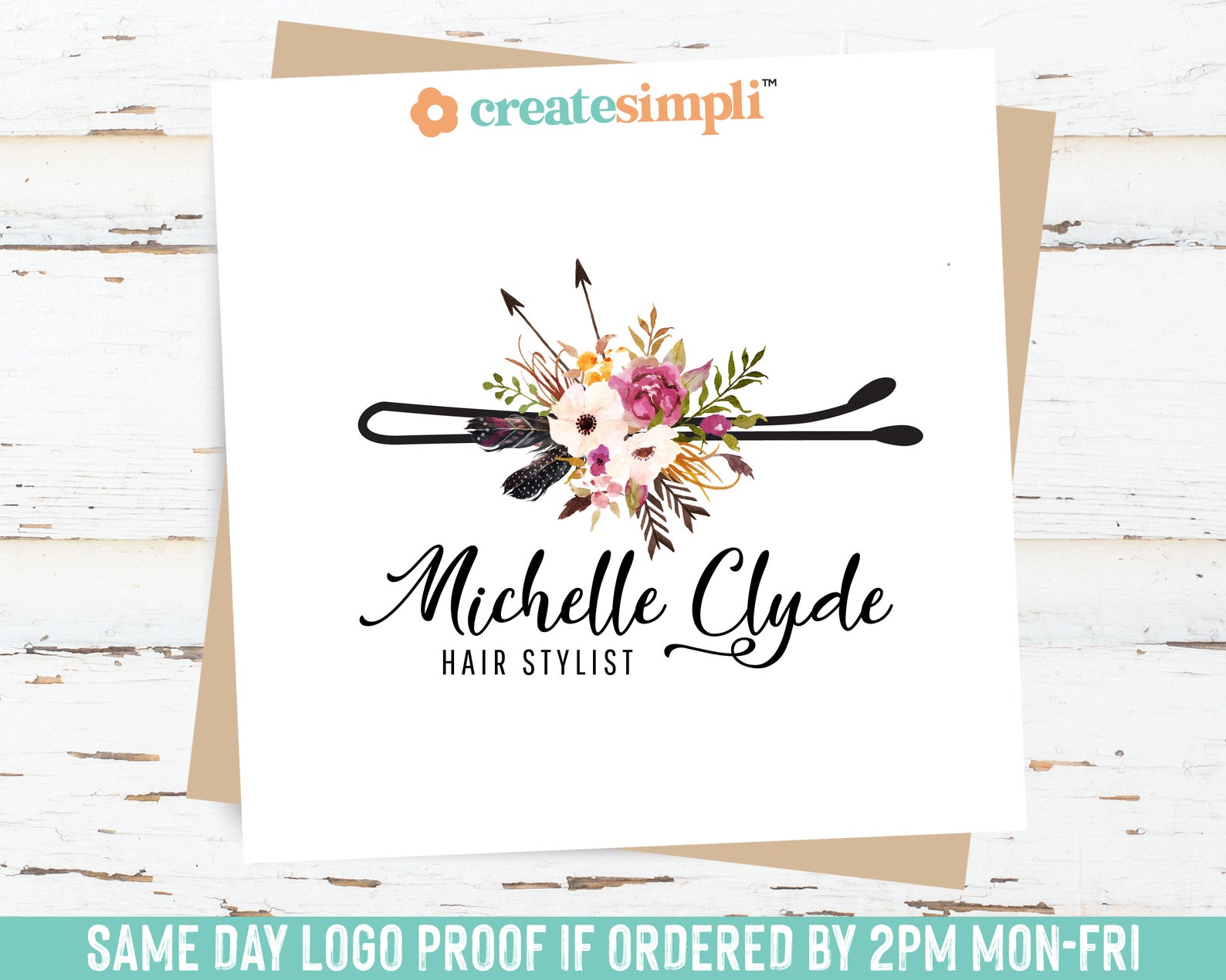 Hair Salon Logo Bobby Pin Logo Hair Stylist Logo Hair - Etsy